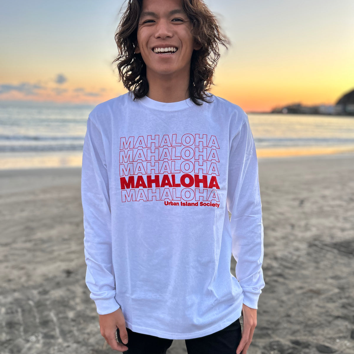 MAHALOHA L/S TEE – URBAN ISLAND SOCIETY